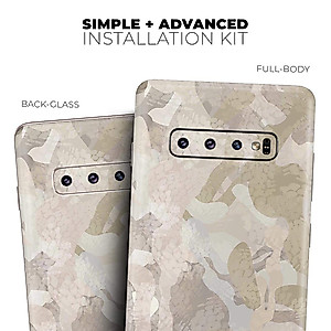 DesignSkinz Desert Camouflage V2 Protective Vinyl Decal Wrap Skin Cover Compatible with The Samsung Galaxy S20 (Screen Trim & Back Glass Skin)