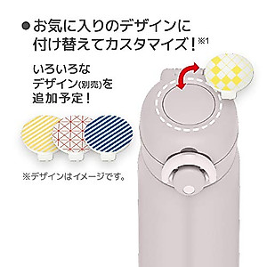 Thermos JNR-501LTD PGG Water Bottle, Vacuum Insulated Travel Mug, 16.9 fl oz (500 ml), Pink Greige