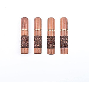 Generic Portable Sewing Needle Box,Wood Needles Container,Pocket Tooth Pick Dispenser Needle Case Needle Storager,Wooden Toothpick Holder(No Pattern,Brown) Creative