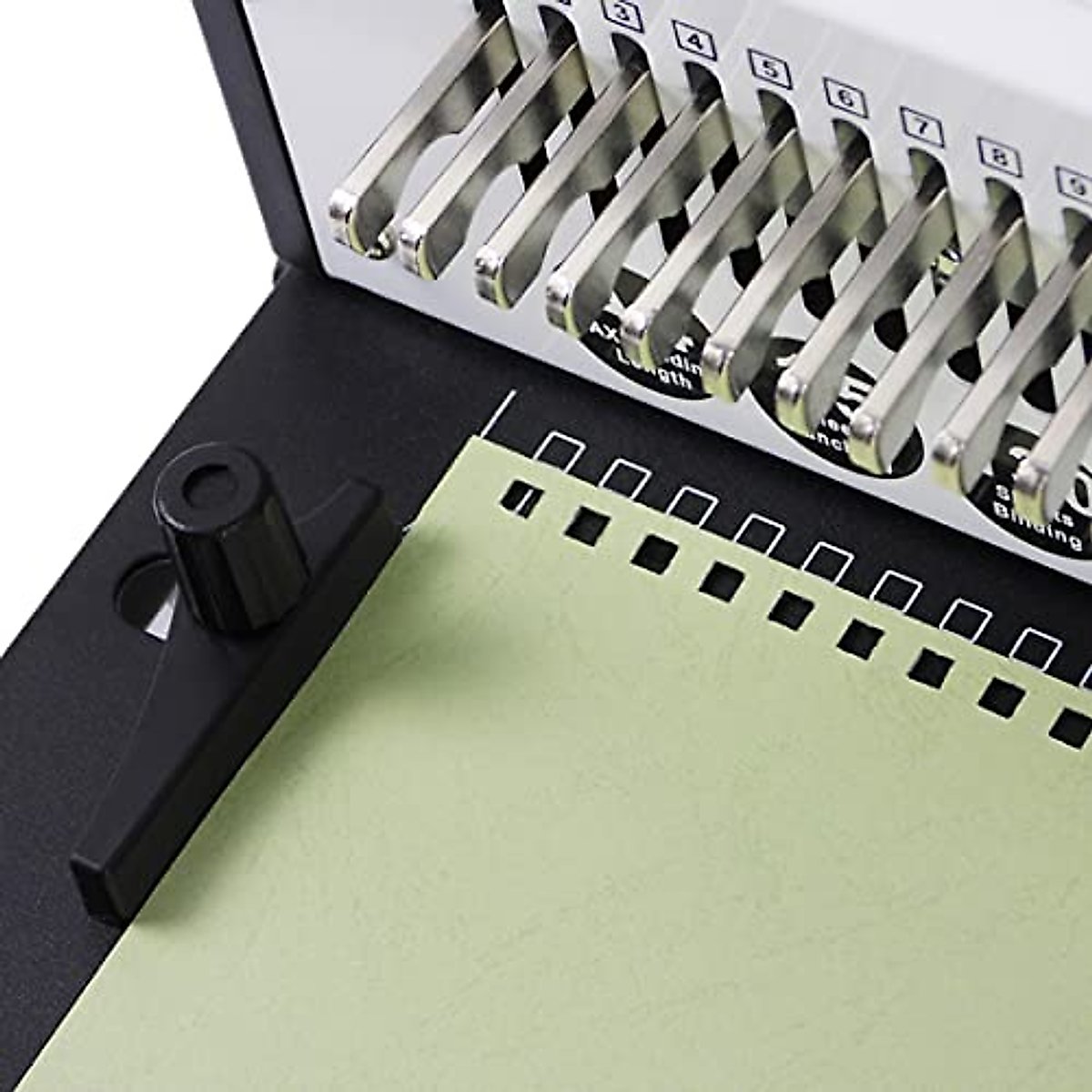 Rayson TD-1500B34 Binding Machine, Square Size Holes, 3:1 Pitch Wire-O Binder Punch 15 Sheets/Bind 130 Sheets with Sturdy Metal Construction