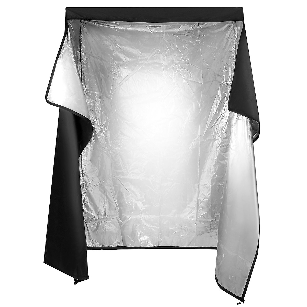 QWORK Wire Rack Cover Shelf Cover, High Density Waterproof/Dustproof Storage Shelving Unit Cover, Fits Racks 48" L x 19''D x 72''H, Used to Cover Sundries,1 Pack (Black)