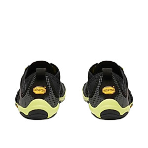 Vibram Men's FiveFingers V-Run Shoe, Black/Yellow, 49 EU / 13-14 US