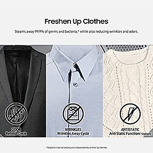 SAMSUNG 7.5 Cu. Ft. Smart Dial Gas Dryer with FlexDry, Dry 2 Loads in 1 Large Capacity Machine, Super Speed 30 Minute Clothes Drying Cycle, WiFi Connected Control, DVG60A9900V/A3, Brushed Black