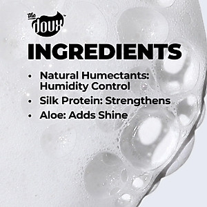 The Doux Mousse Def Texture Foam, Multi-Use Mousse Hair Foam to Style, Condition, Define, Volumize, and Add Shine - 7oz