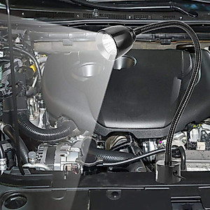 CHICIRIS 7W LED Machine Tool Lamp, Metal LED Working Light with Magnetic Base, Flexible Gooseneck Work Lamp, for Reading Lamp, Headboard CNC Punching Machine US Plug