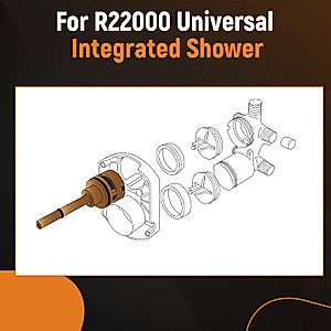 maXpeedingrods RP51919 6 Setting Diverter Cartridge Compatible with Delta R11000 & R22000, Brass Faucet Valve Replacement Kit#R10000-unbx,R10000-unbxhf, R10000-unws