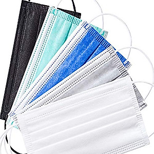 Kids Disposable Face Masks, Children 3-Ply Breathable Cute Safety Mask, Protective Mask with Elastic Ear Loops for Boys Girls