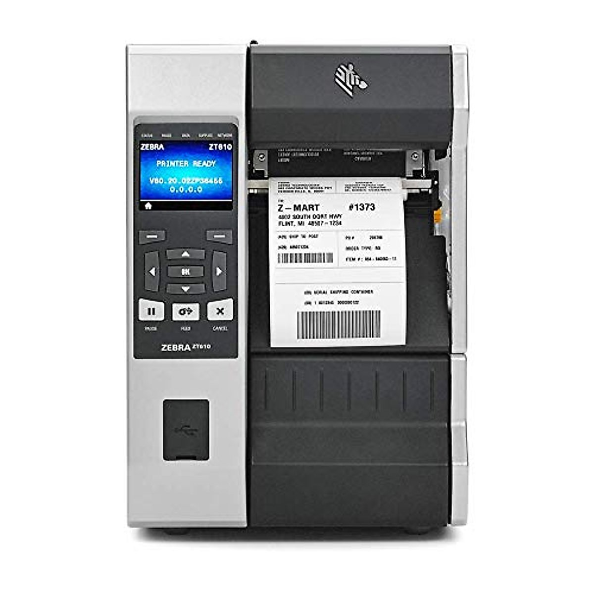 Zebra ZT610 Label Printer with USB, Serial, Ethernet & Bluetooth Interfaces P/N: ZT61046-T010100Z