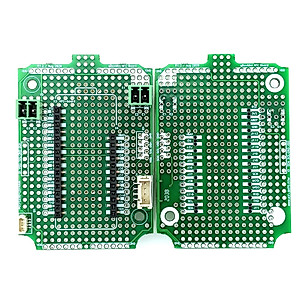 qBoxMini AFC DIY IOT Enclosure Kit (Two SMAs), IOT Enclosure for Feather ESP32 Cellular LoRa WiFi Arduino Board, Waterproof IP65 Enclosure with Glands, prototyping PCB connectors Set and Two SMAs