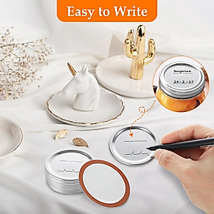 YAYODS 200 Pcs Canning Lids Regular Mouth, 2.75inch/70mm Mason Jar Lids with Leak Proof Seal Split, Canning Flats for Regular Mouth Ball, Kerr Mason Jars