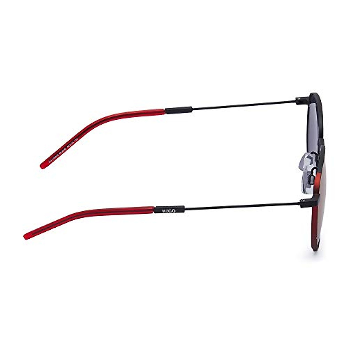 Hugo Boss sunglasses (HG-1060-S BLXAO) Matt Black - Metalic Red - Grey with Petrol mirror effect lenses