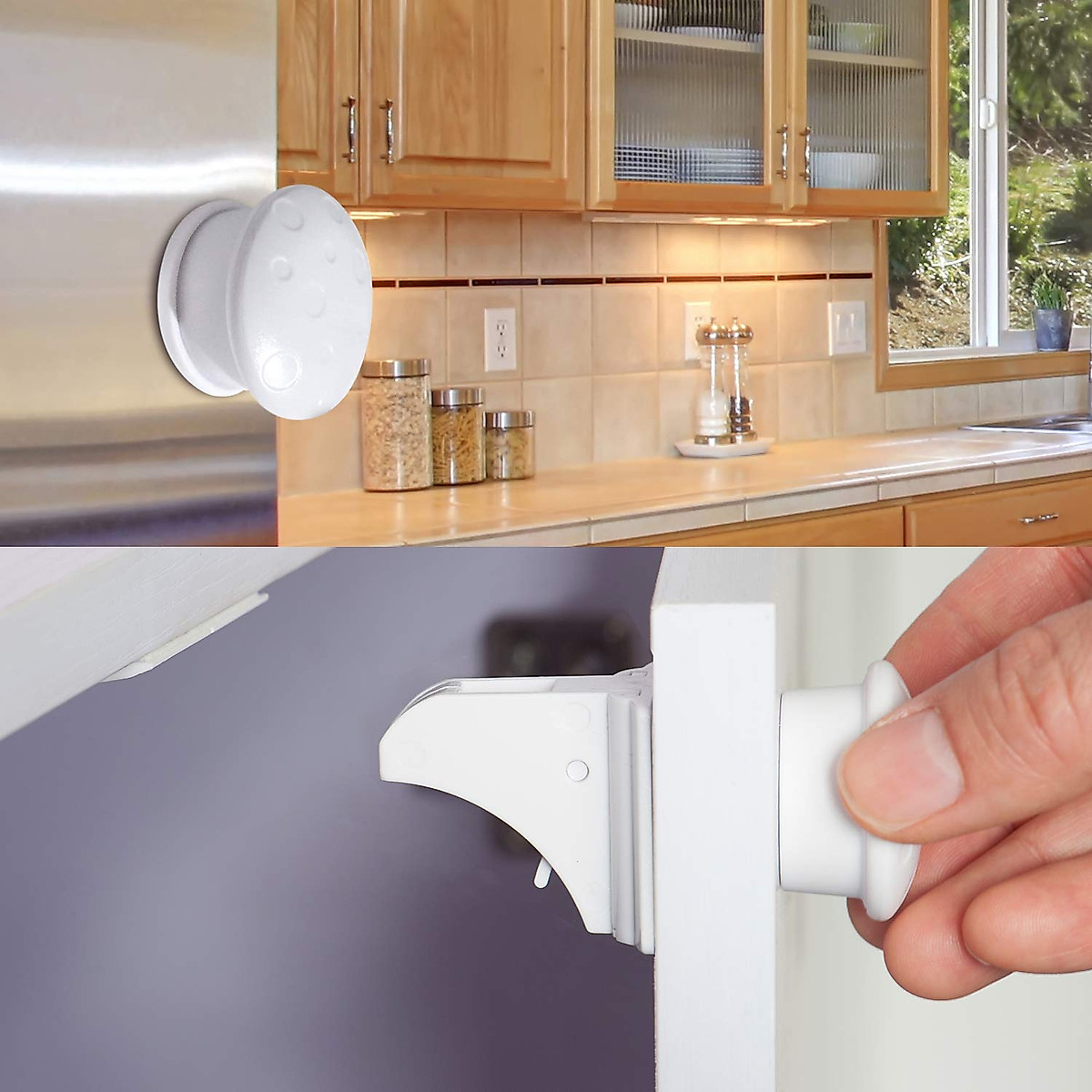 Eco-Baby Universal Replacement Keys for Magnetic Cabinet Locks [2 Universal Keys] Child Safety for Drawers and Cabinets - 2 Keys for Child Proof Kitchen Bathroom Cabinet Locks