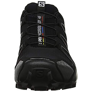 Salomon Men's Speedcross 4 Trail Running, Black/Black/Black Metallic, 12