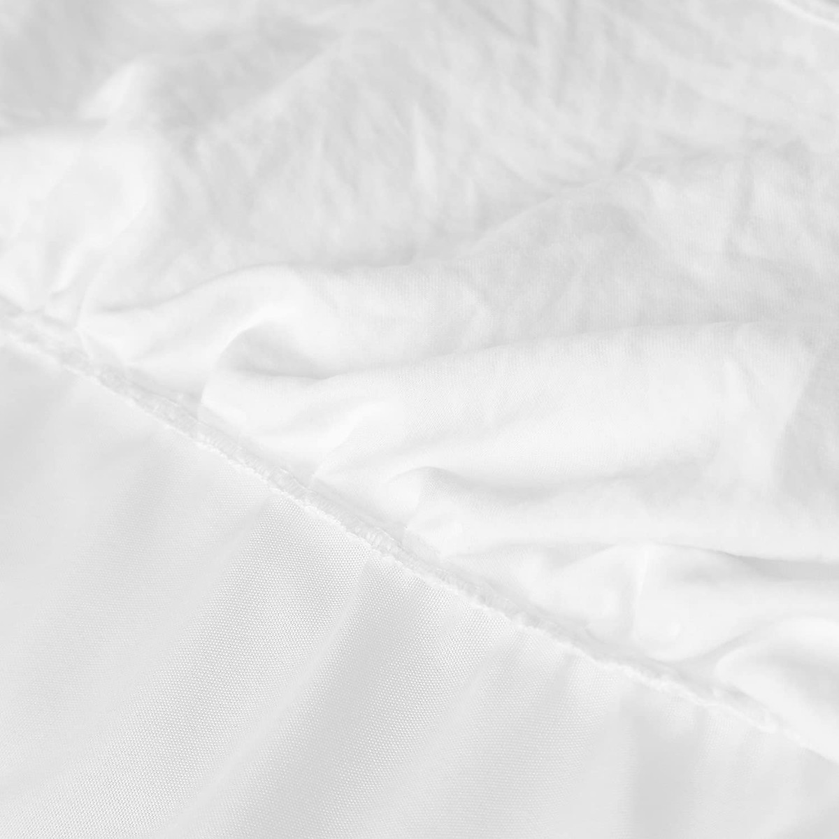 Crib Bed Skirt Dust Ruffle - 3 Tier Split Corners Ruffle Bedskirt - Crib Bedskirts 600TC 100% Natural Cotton - Nursery Crib BeddLing Infants Toddler Bedskirt - 14" Drop (24"x38" - Mini, Chocolate)