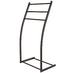 Kingston Brass SCC8255 Pedestal Steel Construction Towel Rack, Oil Rubbed Bronze