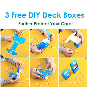 DeElf 1000 Bulk Clear Card Sleeves for Playing Card Standard Size Trading Game Fit MTG Baseball and Sport Cards Acid Free Enhance Penny Protector