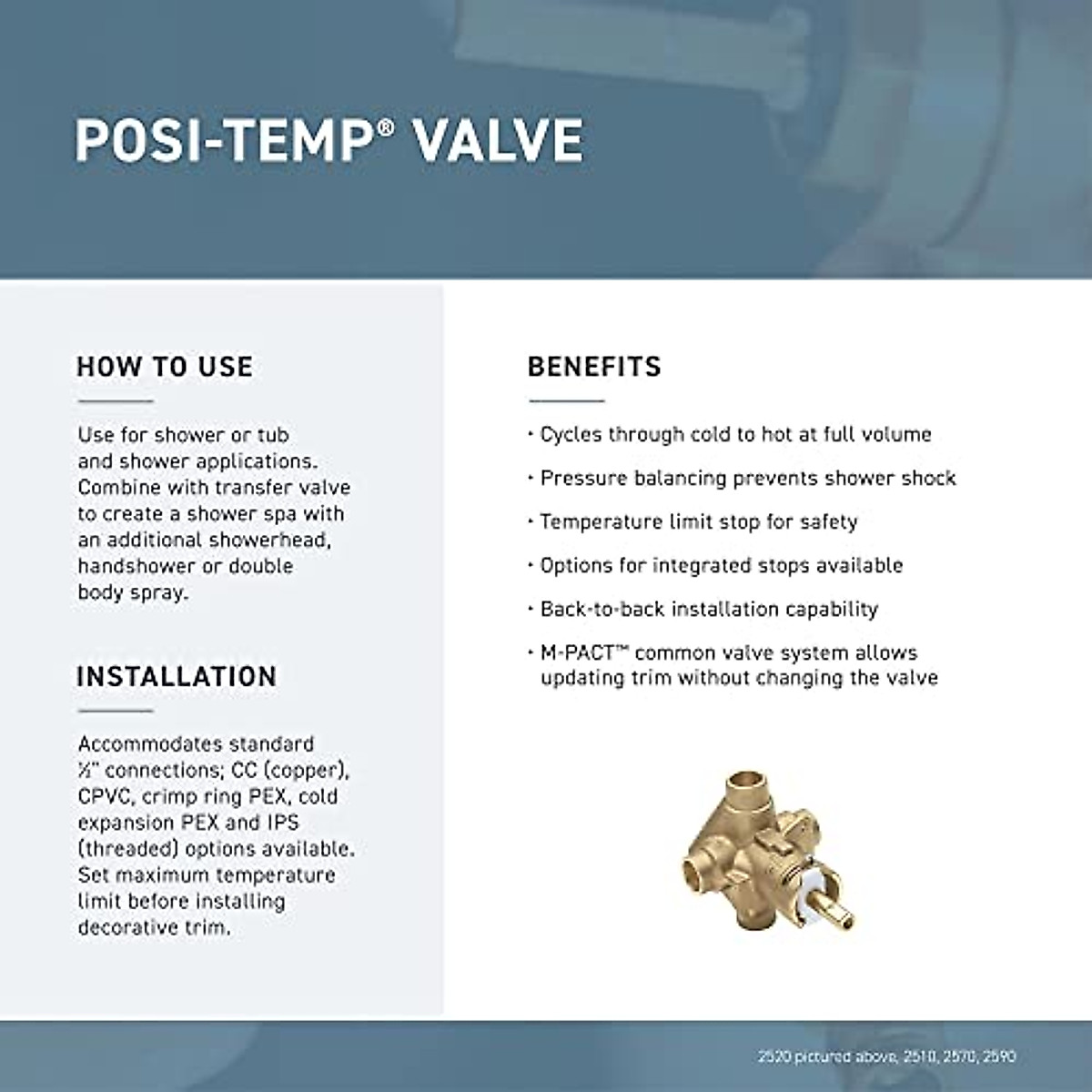 Moen Eva Brushed Nickel Posi-Temp Shower Faucet Trim with Eco-Performance Rainshower Showerhead, Valve Required, T2232EPBN