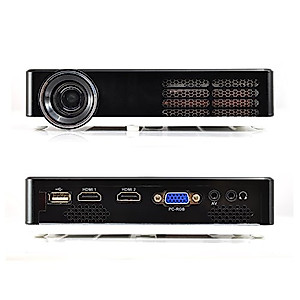 Pyle Portable Home Theater Projector with WiFi Wireless Multimedia Streaming - Full HD 1080p Smart Video LED Lamp, HDMI/USB Inputs for PC Computer, Laptop, Compatible w/ 3D and Blu Ray - (PRJAND805)