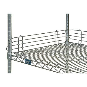 Nexel Wire Shelf Ledge, 14"W x 4"H, Chrome