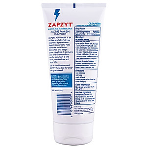 ZAPZYT Acne Wash with Salicylic Acid 6.25 oz (Pack of 4)