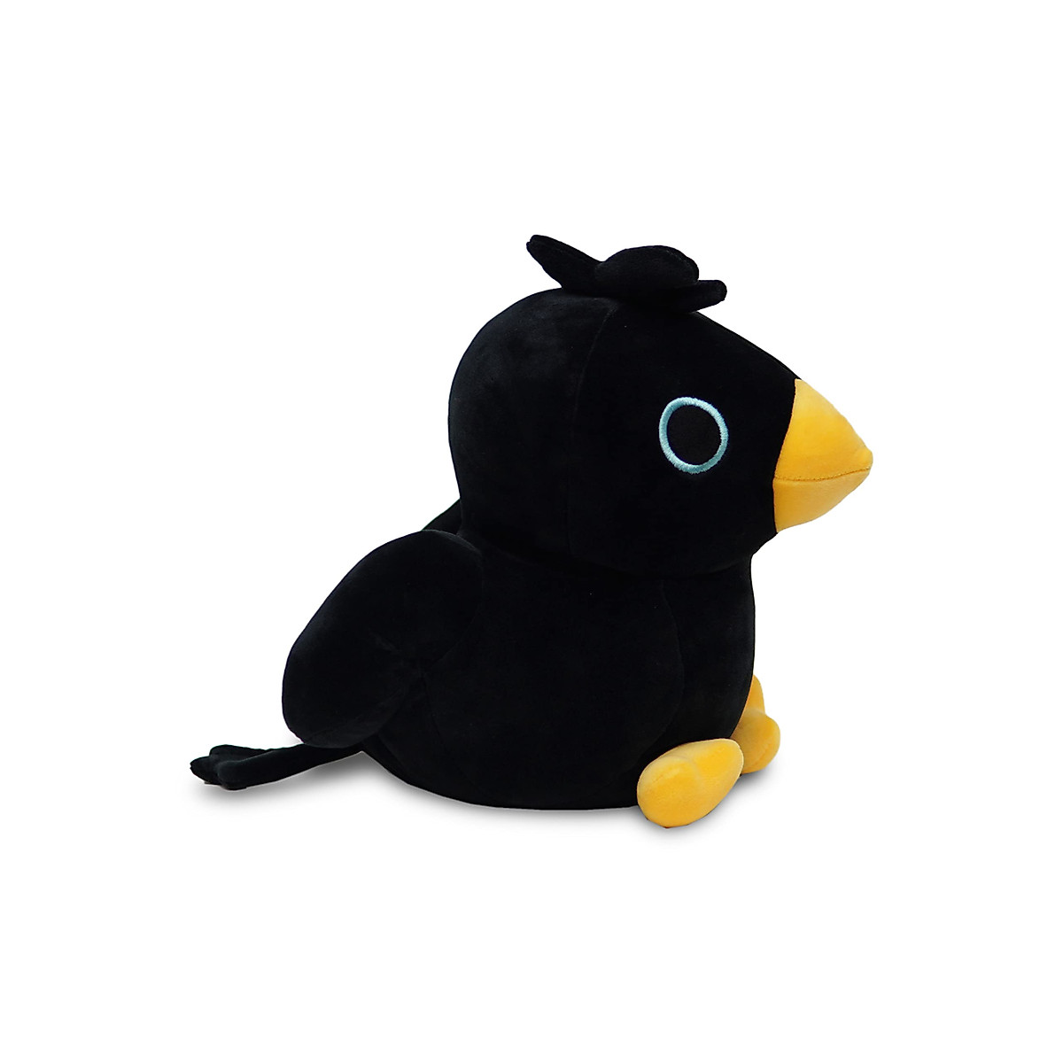 Avocatt Black Crow Plushie Toy - 10 Inches Stuffed Raven Animal Plush - Plushy and Squishy Crow with Soft Fabric and Stuffing - Cute Toy Gift for Boys and Girls