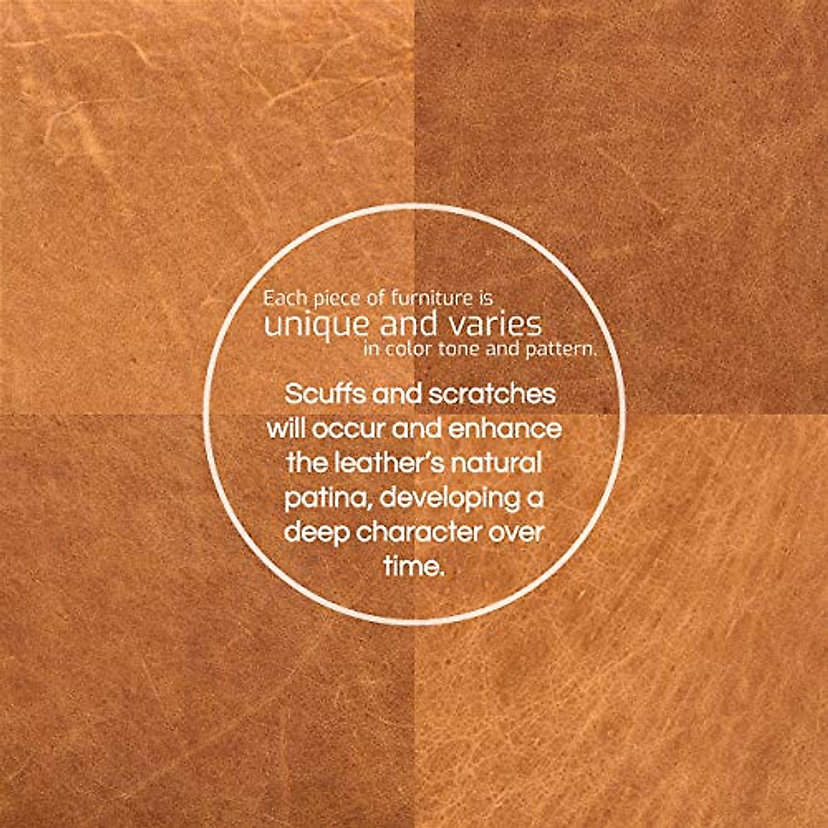 POLY & BARK Sorrento Leather Couch – 86-Inch Leather Sofa with Tufted Back - Full Grain Leather Couch with Feather-Down Topper On Seating Surfaces – Pure-Aniline Italian Leather – Cognac Tan