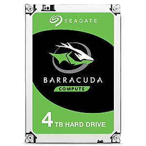 Seagate BarraCuda Internal Hard Drive 4TB SATA 6Gb/s 256MB Cache 3.5-Inch (ST4000DM005)