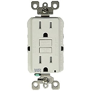 Leviton R92-GFWT1-0KW Receptacle, White