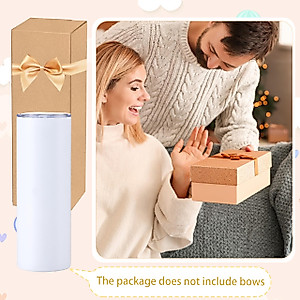 24 PCS Gift Boxes for Sublimation Tumbler 9.8 x 3.3 x 3.3 Inch Corrugated Cardboard Shipping Box for 12oz, 20oz, 30oz Heat Press Sublimation Blanks Skinny Cup for Shipping Gift Wrapping