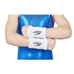 QALARO Hook & Loop Grips for Girls Gymnastics | Dowel Grips, 4" Wristbands, Grip Bag | Gymnastics Grips for Girls | Youth Bar Grips … (Large, Straight Cut)