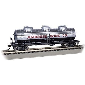 Bachmann Trains - 40' Three-Dome Tank Car - Ambrose Wine CO. #7501 - HO Scale