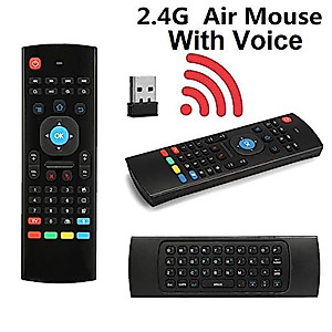 Favormates Air Remote Mouse MX3 Pro,2.4G Backlit Kodi Remote Control,Mini Wireless Keyboard & Infrared Remote Control Learning, Best for Android Smart Tv Box HTPC IPTV PC Pad Xbox Raspberry pi 3