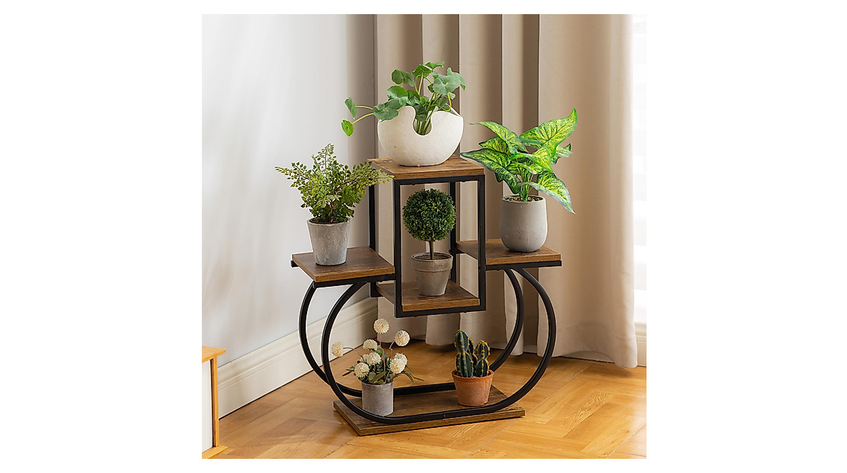 Creative Heart Shape Indoor Plant Stand - 4 Tier Display