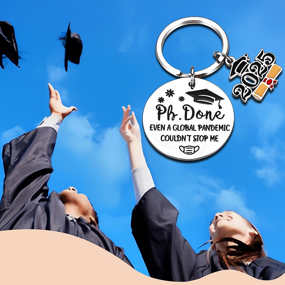 PhD Gifts for Women Graduation Keychain Gifts for Him Her PhD Graduation Gifts for Senior Graduate Student Funny Graduation Gifts for Women Men Son Daughter Doctor of Philosophy Nursing Grad Gift