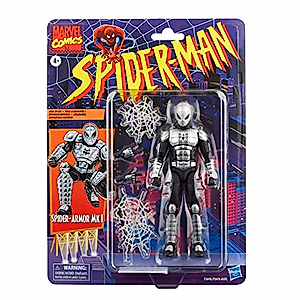 Spider-Man Marvel Legends Series 6-inch Spider-Armor Mk I Action Figure Toy, Includes 4 Accessories: 2 Alternate Hands and 2 Web FX