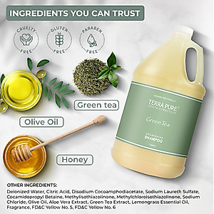 Terra Pure Hotel Shampoo | 1 Gallon | For Hospitality & Vacation Rentals to Refill Dispensers | (Single Gallon)