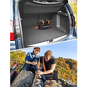 heouvo Medicine Storage Bag, Lockable Pill Bottle Organizer Box, Empty First Aid Kits Bag Portable EMT Basic Bag for Fish Oil Vitamins Emergency Medications Travel & Home Use