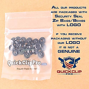 Black Chicago Screw - Thru Hole Binding Post Kit 1/8, 1/4, 3/8, 1/2 Inch Machine Screw Fasteners + Rubber Washers, QuickClipPro Kydex Leather Holster Sheath (3/8" - 10 Pack)