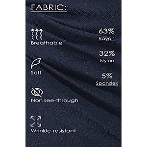 ZTN Womens Bootcut Dress Pants Regular Fit Tummy Control Pants Pull On Career Pants for Work Business Casual Navy 2XL