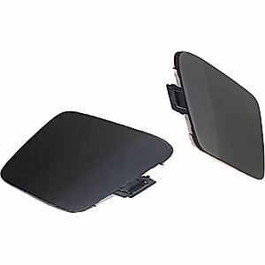 Garage-Pro Tow Hook Cover Set of 2 Compatible with Toyota Prius 2016-2018 Front Bumper Right Side and Left Side Primed