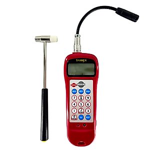 QIUSUO Precise Sonic Belt Tension Meter Sonic Belt Tensiometer Sonic Tension Meter Sonic Belt Meter for Most Belt Types with Frequency Range 10Hz-5000Hz Tension Range 0.01-99900N LCD Backlit Display
