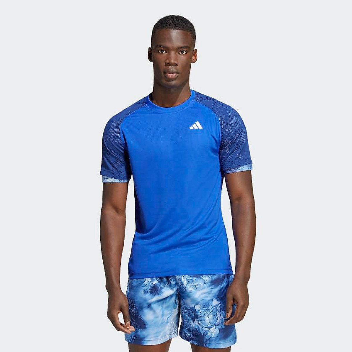 adidas Melbourne Tennis Heat.RDY Raglan Tee Men's, Blue, Size M