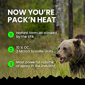 Griz Guard Bear Spray (2 Pack) -Strongest Formula Allowed by EPA, Includes (2) Griz Guard Holsters(Griz #2)