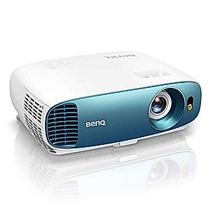 BenQ TK800 True 4K UHD HDR Home Entertainment Projector, DLP, 3000 Lumens, HMDI, Football Mode - White/Blue