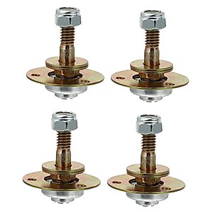 DOITOOL 4pcs Rocking Chair Bearing Mechanic Accessories Furniture Bolts Patio Chair Leveling Screws Glider Rocker Parts Chair Leg Screw Caps Bearing for Rocking Chair Rocking Chair Bearing
