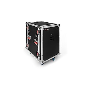Gator Cases G-TOUR Touring Style ATA Road Rack Case with Dual Fold-Out Side Tables & Casters; 16U Rack (GTOUR16U-TBL)