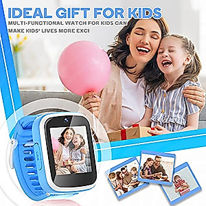Ziegoal Kids Smart Watch for 3-12 Year Old Boys Toddler HD Dual Camera Multifunction Touch Screen Smartwatch with Game Educational Toys Birthday for Boys Age 4 5 6 7 8 9