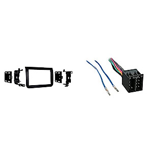 Metra 95-6523 Installation Dash Kit for 2014- Ram Promaster Truck (Black) & 70-1784 Radio Wiring Harness for Audi 88-99/Volkswagen 80-Up