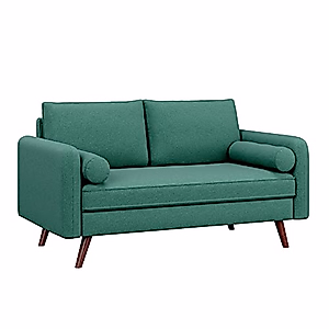 Lifestyle Solutions Calgary Upholstered Loveseat, Sea Foam
