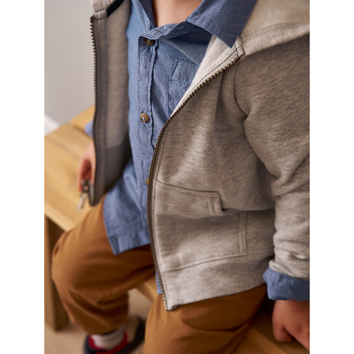 Simple Joys by Carter's Toddler Boys' 3-Piece Playwear Set, Chambray, 2T